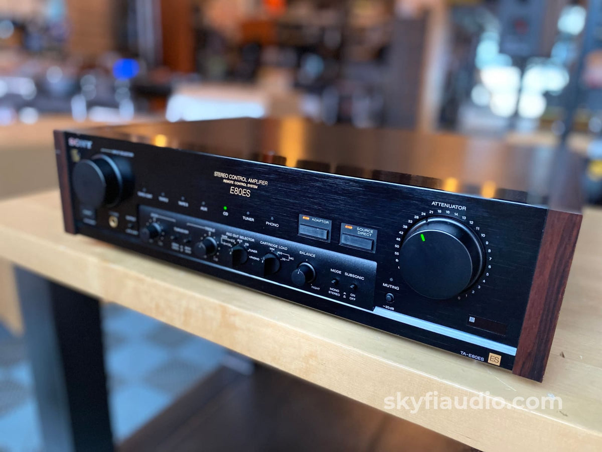 Sony TA-E80ES Analog Preamp with Phono, Watch Video!