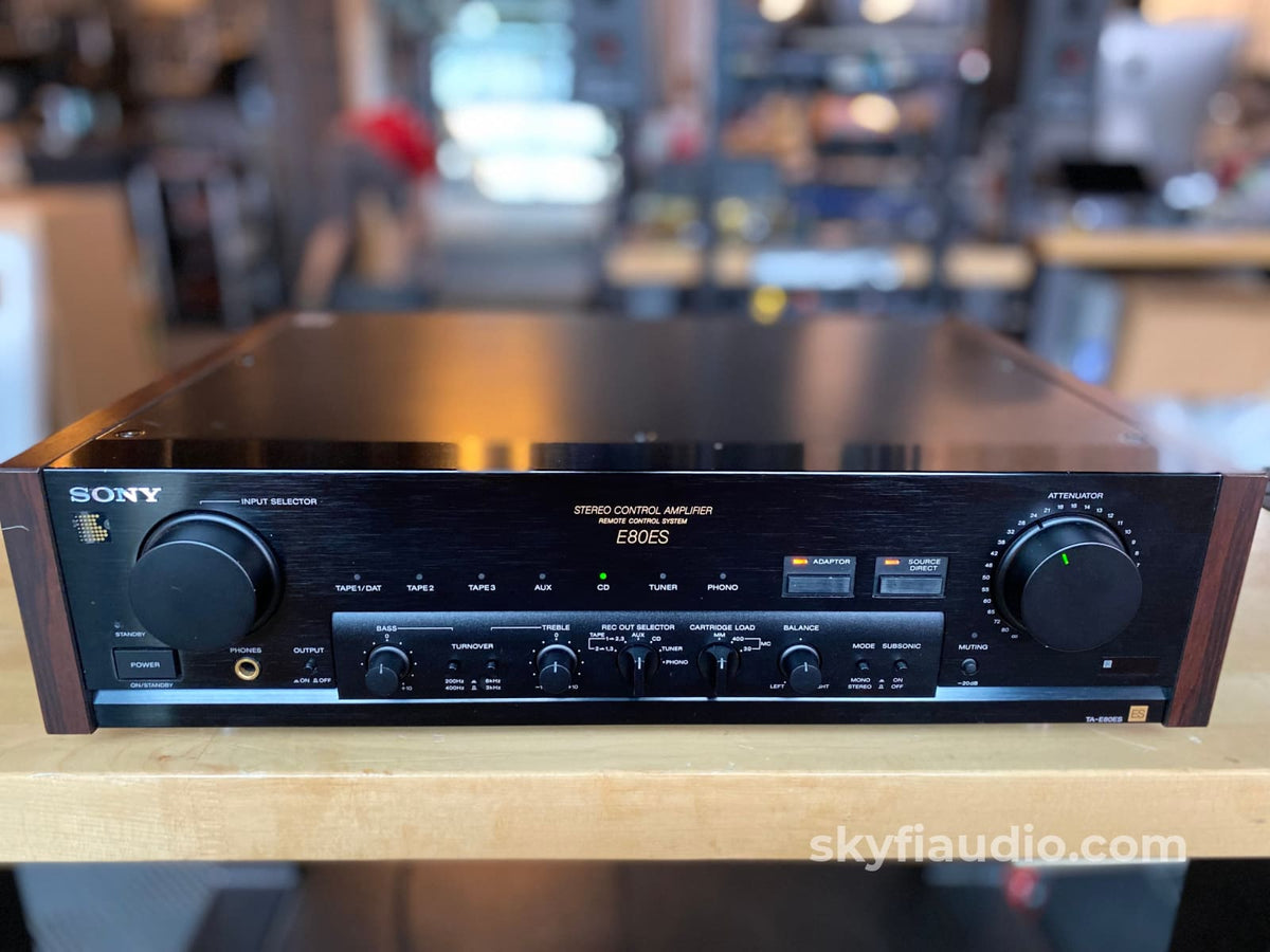 Sony TA-E80ES Analog Preamp with Phono, Watch Video!