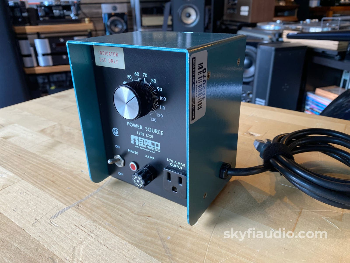 Staco Type L221 - 1.75A Variable Autotransformer (Variac) For 117V Com