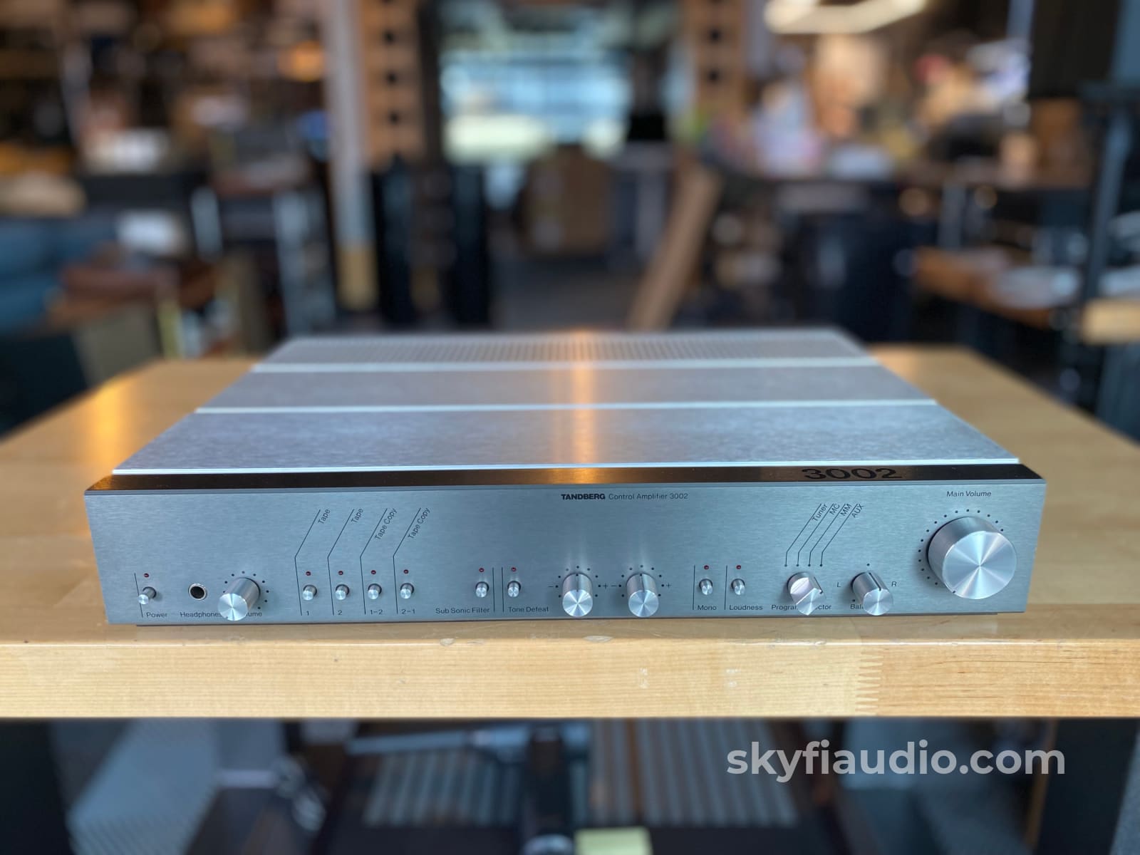 Tandberg 3002A Analog Preamplifier with Phono Section - In Rare Silver