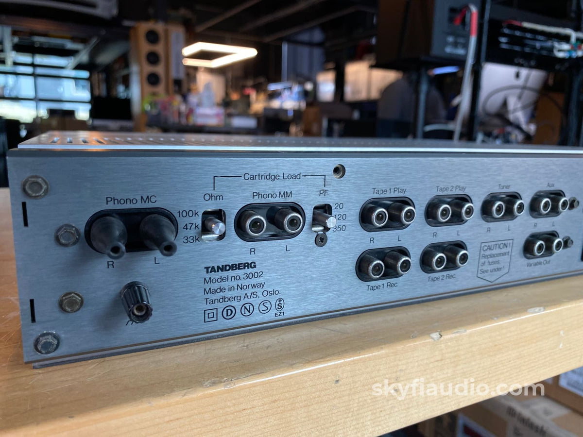 Tandberg 3002A Analog Preamplifier with Phono Section - In Rare Silver