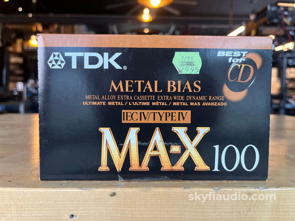 TDK MA-X100 Type IV Metal Cassette Tapes (10 Pack) - NOS