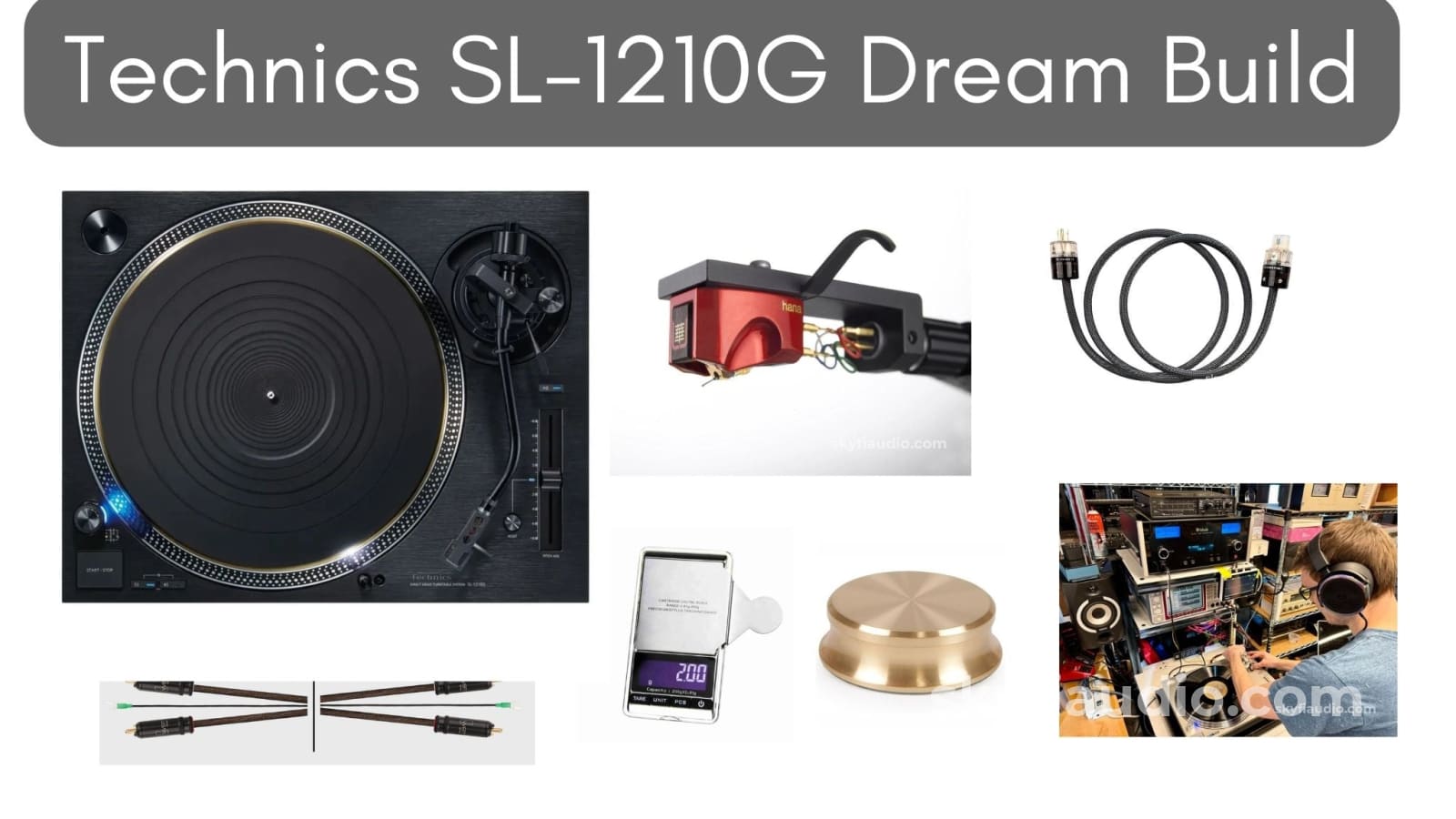 Technics Direct Drive Turntable SL-1210G-K DREAM BUILD - IN STOCK