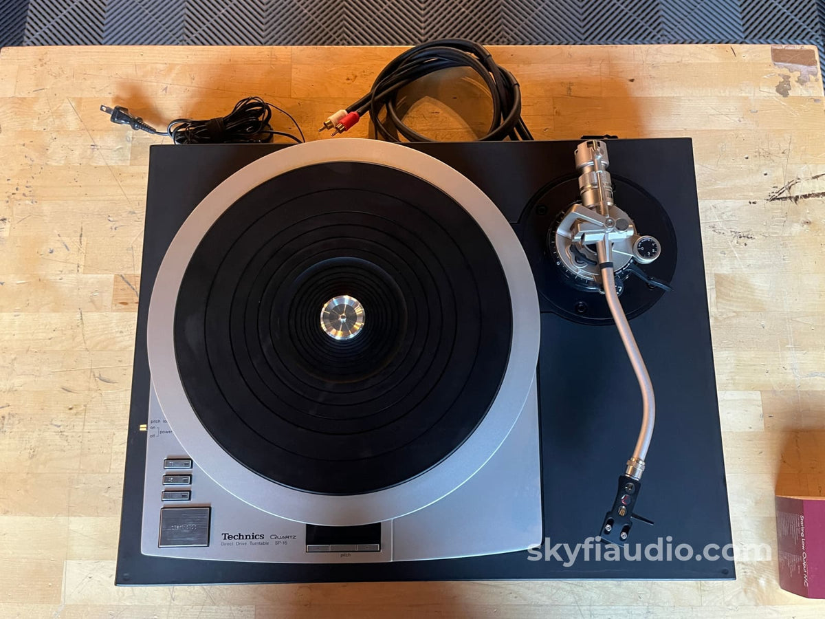 Technics SP-15 Turntable w/New Sumiko Starling Cartridge and EPA-B500