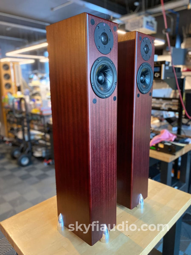 Totem Hawk Floorstanding Speakers - Deep Mahogany Finish