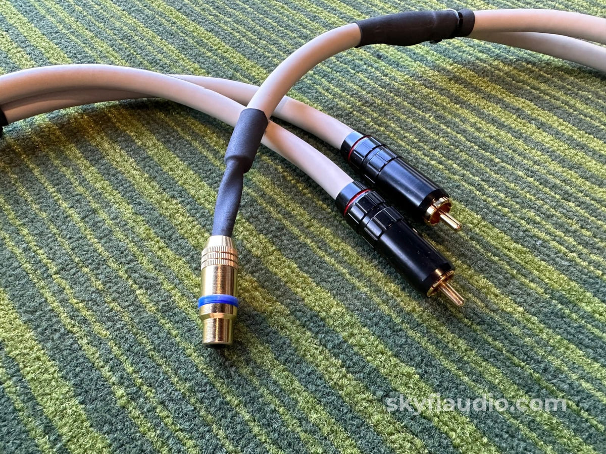 Transparent Y-Splitter RCA Interconnects - Rare, 15", New Old Stock (N