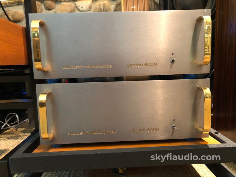 Acoustic Electronics Photon 6000 Monoblock Amplifiers - Super Rare and