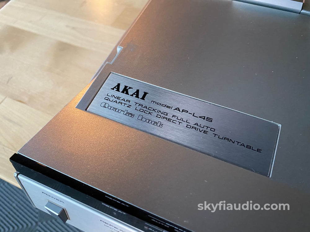 Akai AP-L45 Linear Tracking Fully-Automatic Turntable - With New Sumik