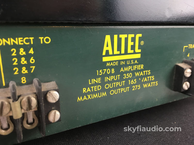 Altec 1570B Tube Monoblock Amplifier Pair – SkyFi Audio