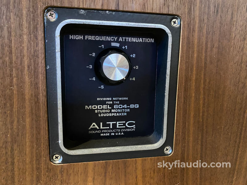 Altec Lansing 604-8G Vintage Speakers In Custom Fine Furniture Grade C ...