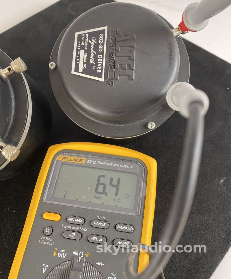 Altec Lansing 802-8D Driver Pair With Matching Date Codes - Super Rare ...