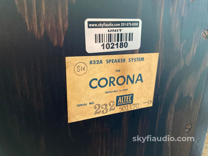 Altec Lansing Corona 832A Vintage Speakers - Survivor Set! – SkyFi Audio