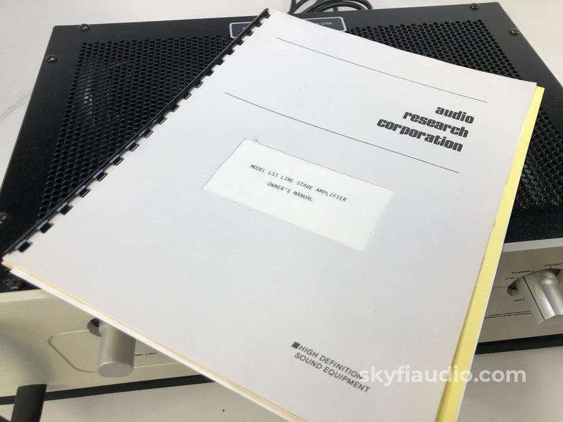 Audio Research LS1 Line Stage Hybrid Tube Amplifier - Complete with Bo – SkyFi Audio