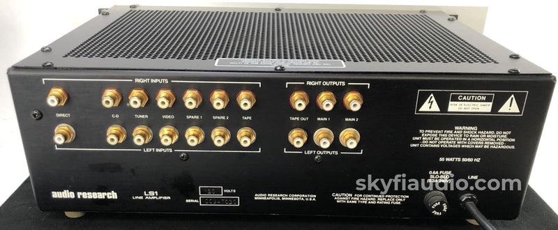 Audio Research LS1 Line Stage Hybrid Tube Amplifier - Complete with Bo – SkyFi Audio