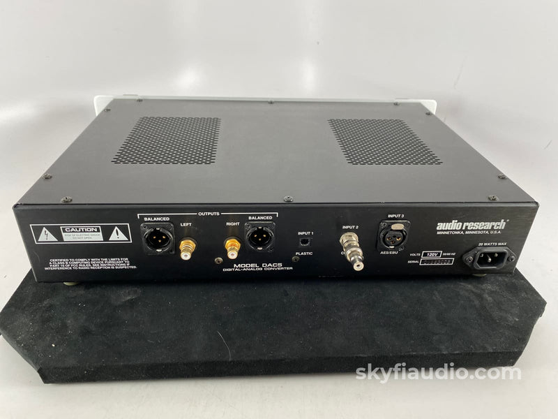 Audio Research Model DAC5, Digital to Analog Converter, 20-Bit Resolut ...