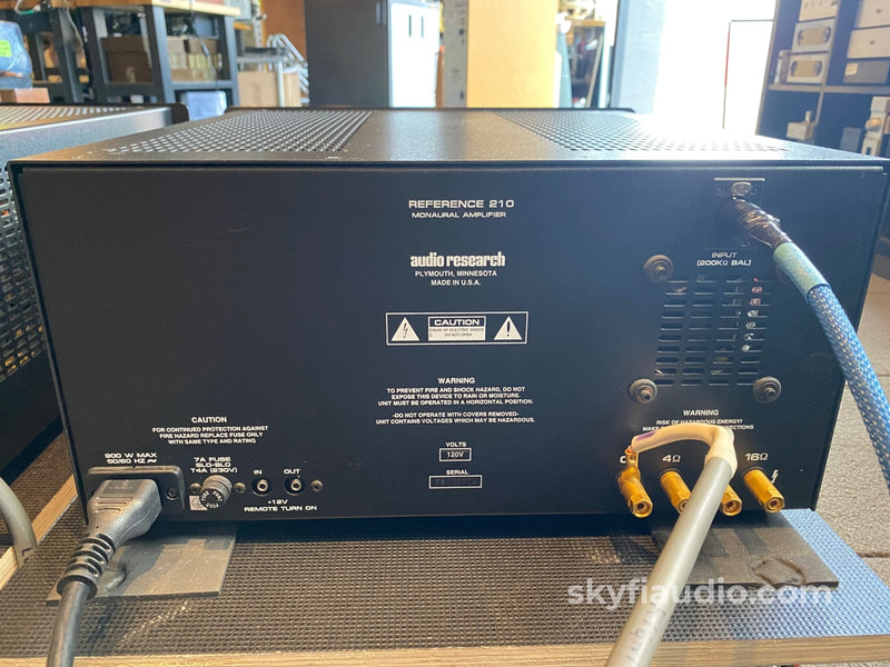 Audio Research Reference 210 Tube Monoblock Amplifiers – SkyFi Audio
