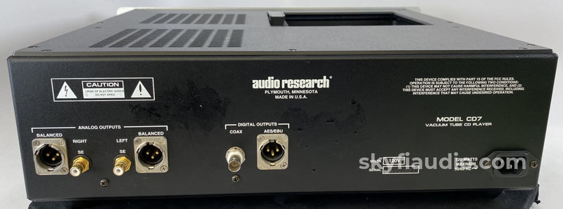 Audio Research Reference CD7 VACUUM TUBE CD Player! – SkyFi Audio
