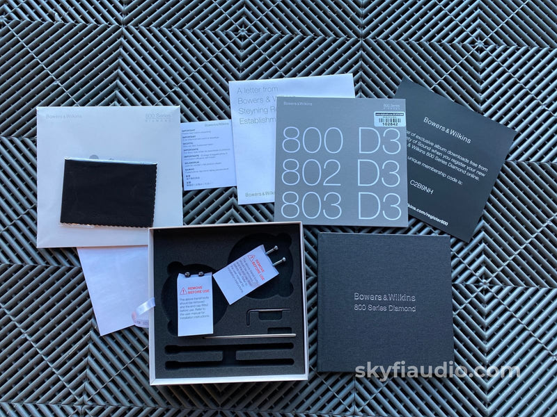 Bowers & Wilkins 800 D3 Speakers, Super Clean & Complete – SkyFi Audio