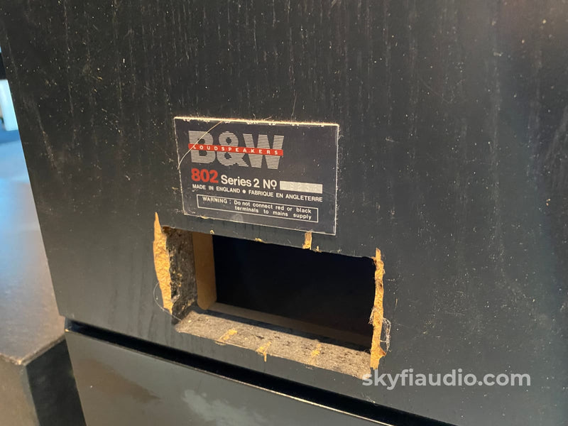 Bowers & Wilkins Matrix 802 Series 2 Speakers - w/External Crossovers ...