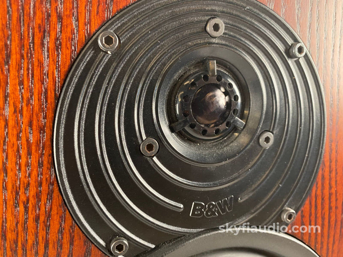 B&W (Bowers & Wilkins) CDM 2 Bookshelf Speakers - Very Desirable Cherr