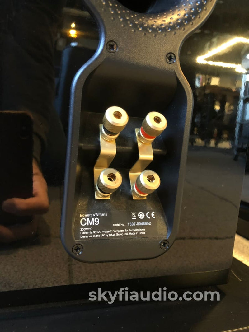 B&W (Bowers & Wilkins) CM9 Floorstanding Speakers In Gloss Black – SkyFi Audio