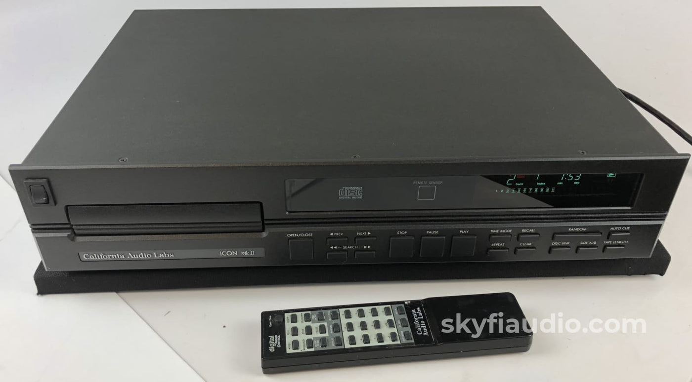 California Audio Labs Icon MKII CD Player - With Remote and Manual
