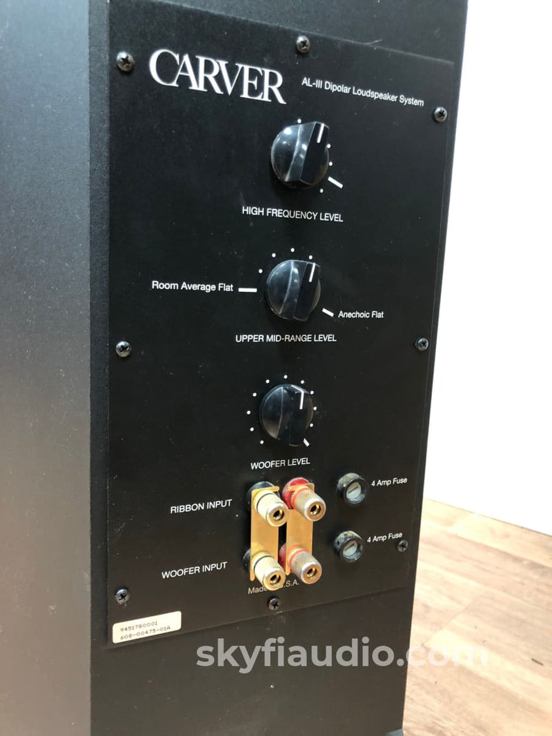 Carver AL-III Dipole Loudspeaker System – SkyFi Audio