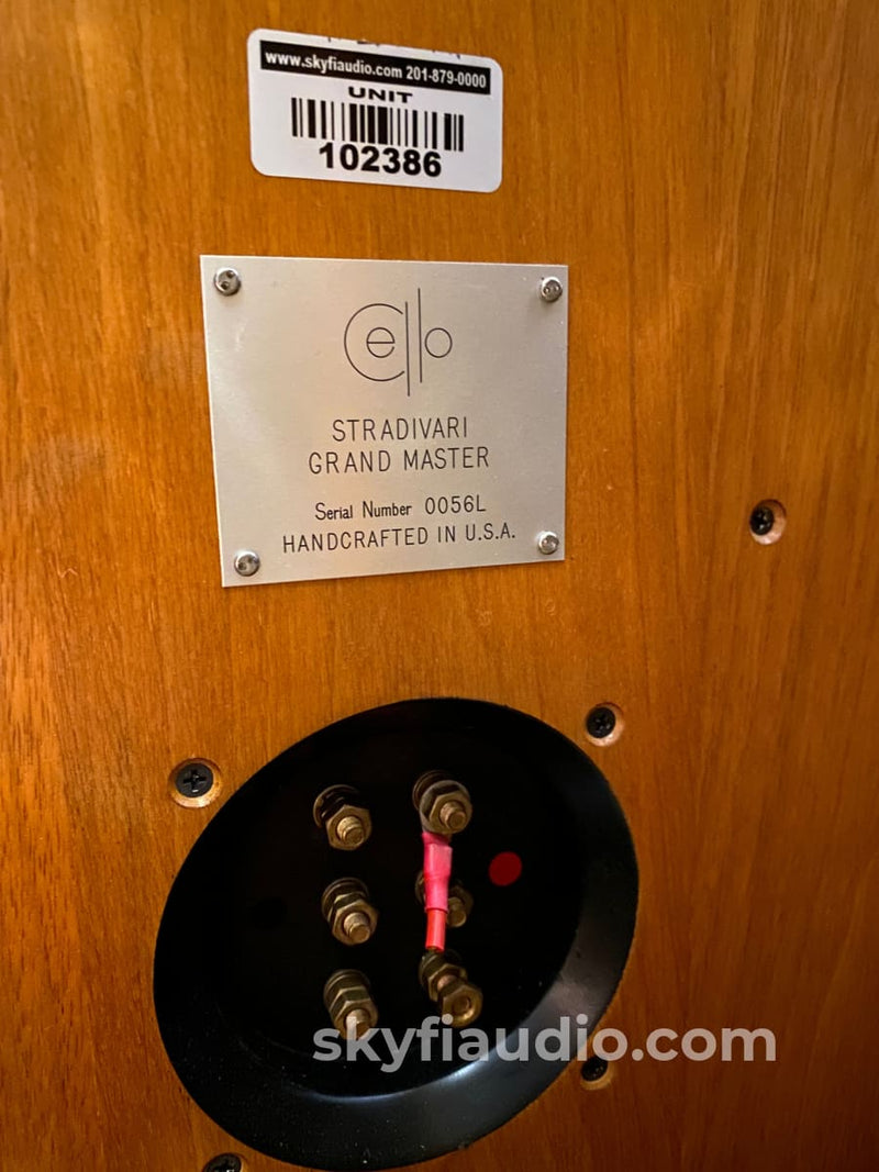 Cello Audio Stradivari Grand Master Loudspeakers, Only 110 Pairs Produ ...