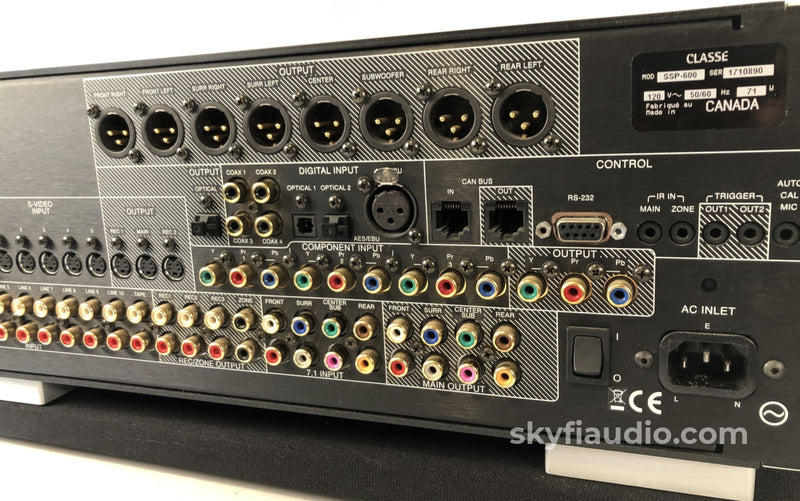 Classe SSP-600 Theater Processor / Switchable Two Channel Preamp ...