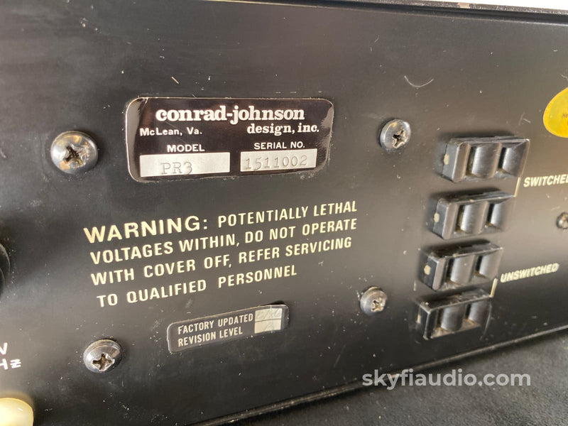 Conrad-Johnson - Premier Three Tube Preamp with Phono Stage - Fully Se ...
