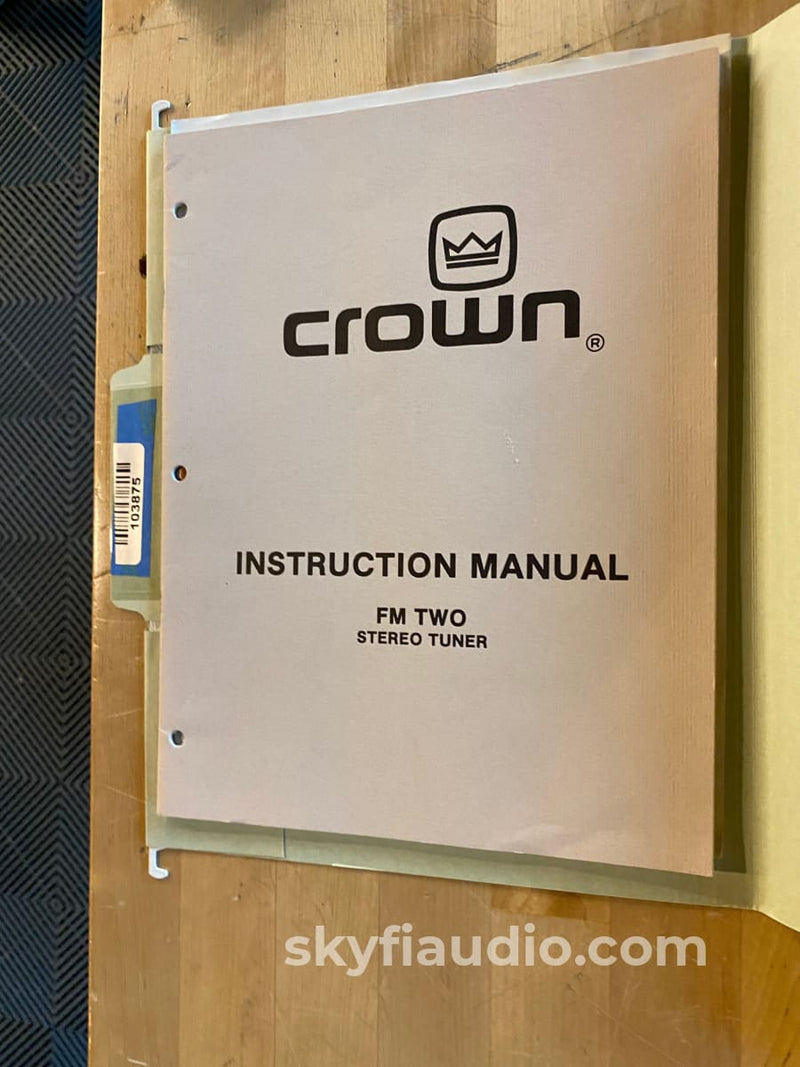 Crown FM Two Vintage FM Tuner – SkyFi Audio