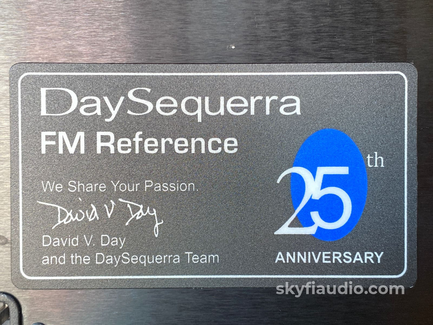Day Sequerra 25th Anniversary FM Reference Tuner - The Ultimate Tuner