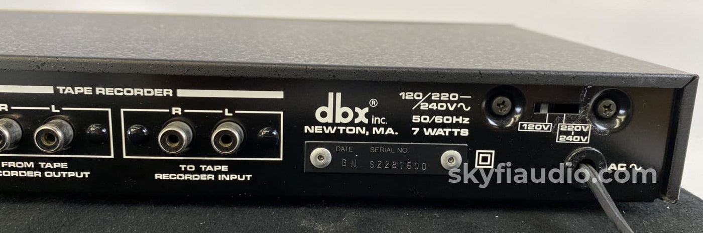 dbx 228 Dynamic Range Expander/Tape Noise Reduction System