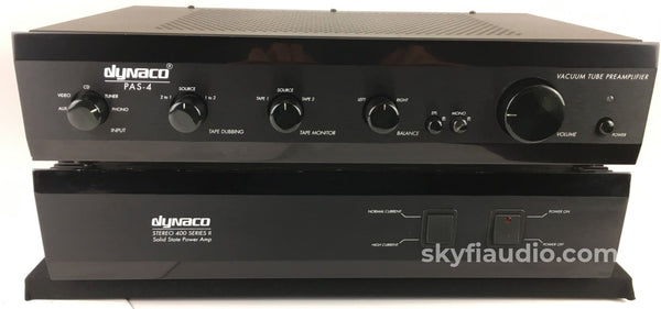 Dynaco PAS-4 Tube Preamp and Stereo 400 Series II Solid State Amp Comb