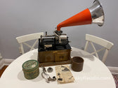 Edison Concert Phonograph, Late 1800's with Bettini Attachment Reprodu