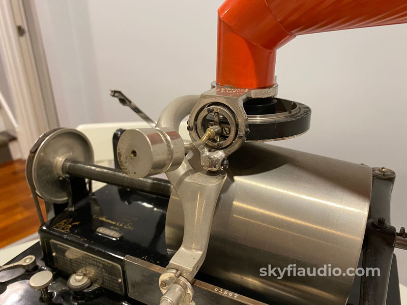 Edison Concert Phonograph, Late 1800's with Bettini Attachment Reprodu ...