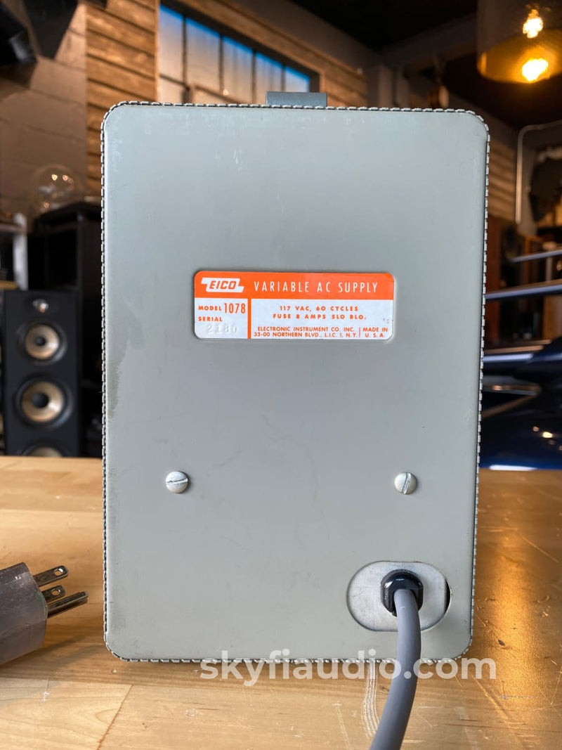 EICO Model 1078 Variac (Variable Autotransformer) 7.5A Rated - For 117 ...