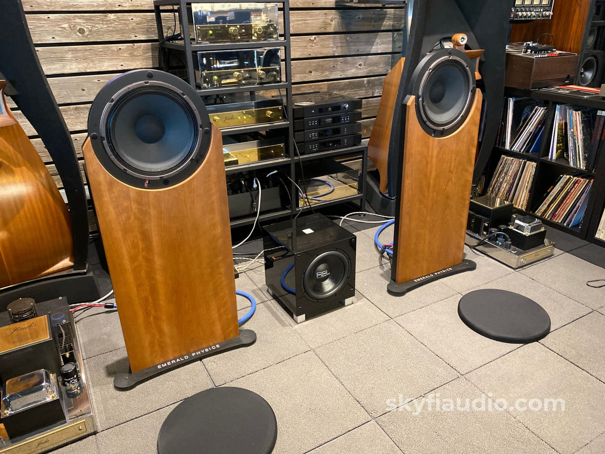 Emerald Physics CS3 Infinite Baffle Speakers with Active EQ Box and RE