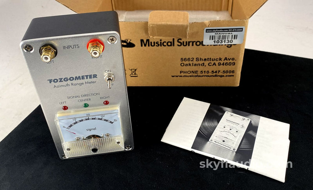 Fosgate Fozgometer Azimuth Range Meter - A Must To Setup Your Phono Ca