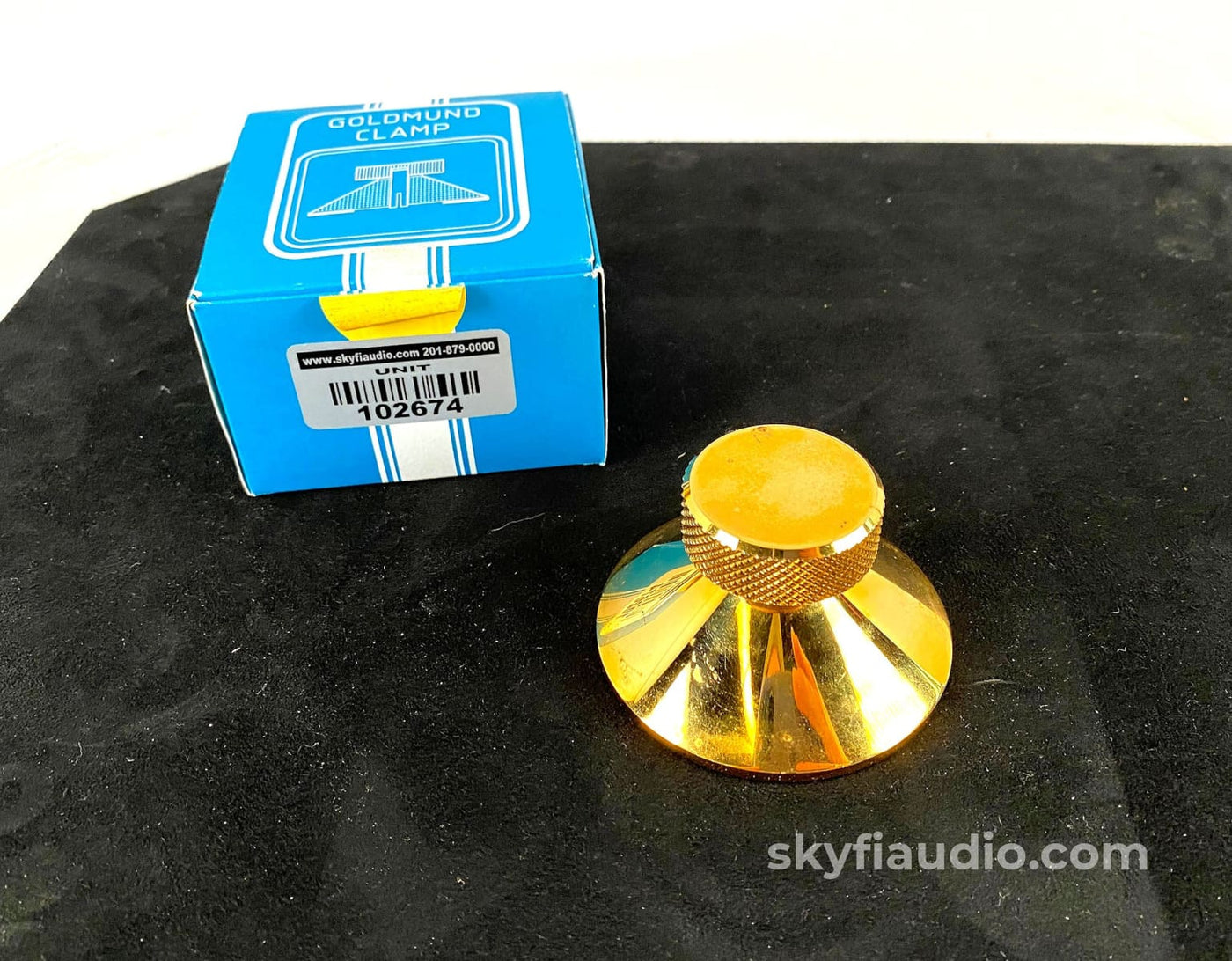 Goldmund Reference Record Clamp - Gold Finish - With Original Box