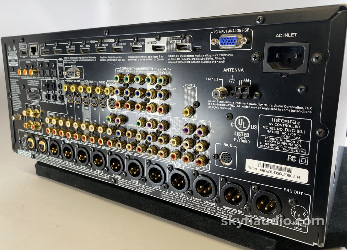 Integra DHC-80.1 Home Theater Processor - THX Ultra2 Plus and 9.2 Surr