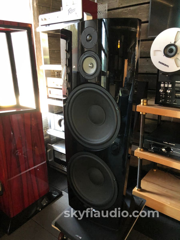 Jamo R909 Reference Speakers in Gloss Black - Made in Denmark - Open B