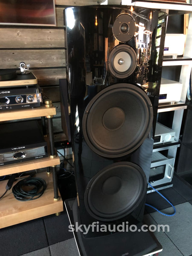 Jamo R909 Reference Speakers in Gloss Black - Made in Denmark - Open B