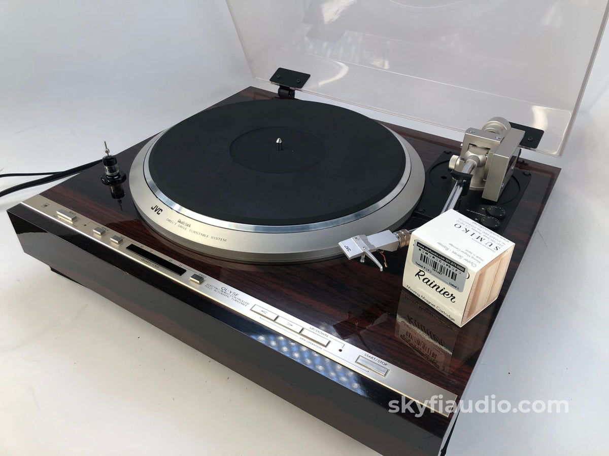 JVC QL-Y5F Automatic Vintage Turntable - Upgraded to Sumiko Bluepoint