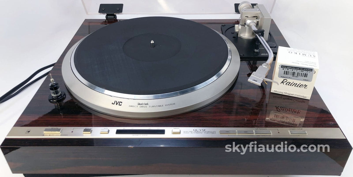 JVC QL-Y5F Automatic Vintage Turntable - Upgraded to Sumiko Bluepoint