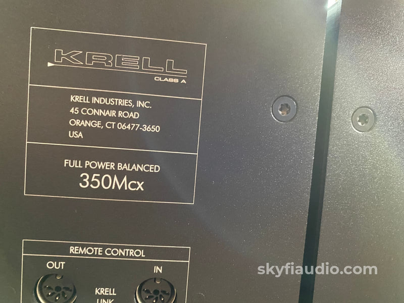 Krell Full Power Balanced X Series FPB 350Mcx Monoblock Amplifiers, 35 ...