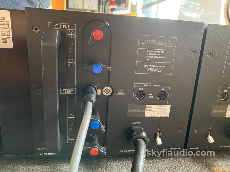 Krell Full Power Balanced X Series FPB 350Mcx Monoblock Amplifiers, 35 ...