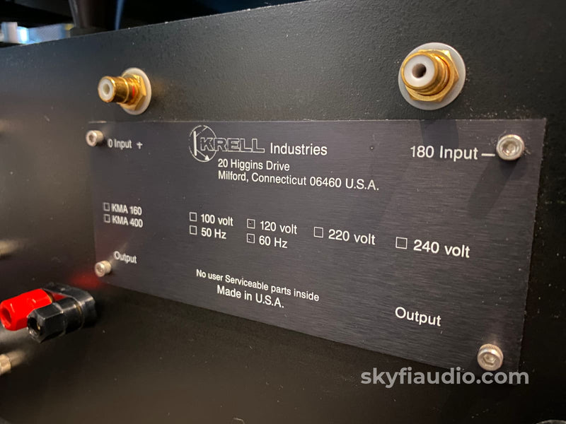 Krell KMA-160 Monoblock Amplifiers, PURE Class A Power – SkyFi Audio