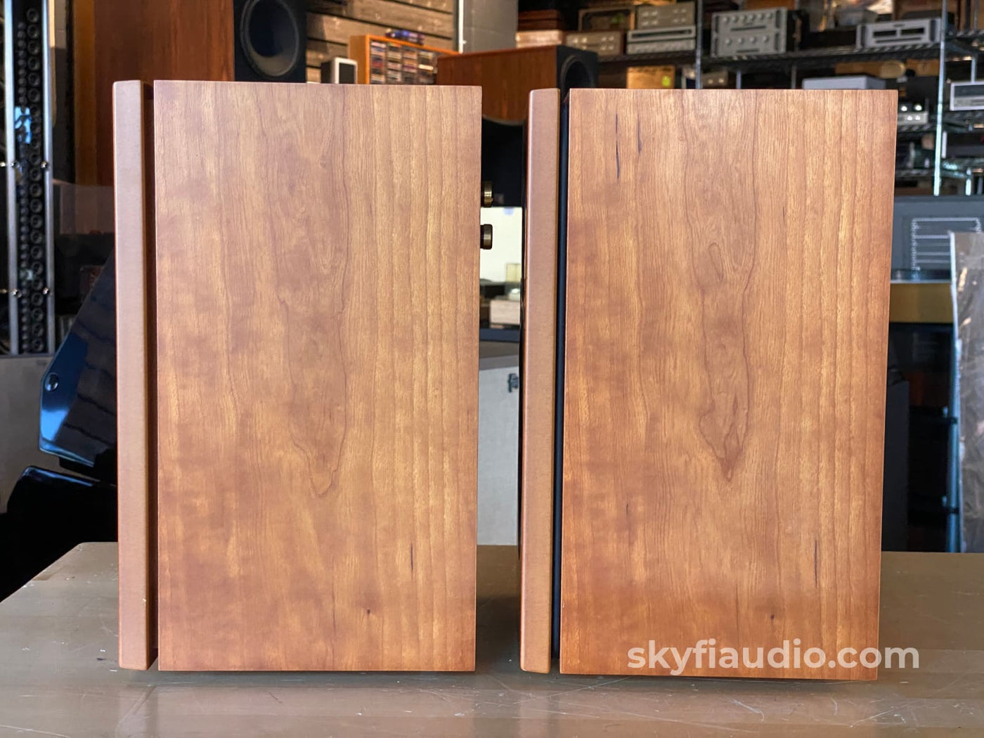 Linn Tukan Bookshelf Speakers In Teak - Made in the UK