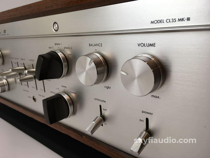 Luxman CL-35 MK-III All Tube Vintage Preamplifier - From Japan – SkyFi ...